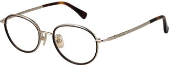 Max Mara Ovale Brille mit Metallrahmen