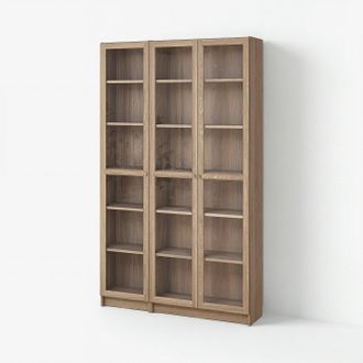 IKEA BILLY / OXBERG Regalkombination mit Vitrinent&uuml;ren