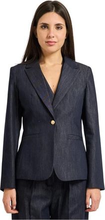 Yes-Zee YES Zee, Femme, Vestes, Bleu, Taille: 38 FR Veste crois&eacute;e