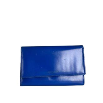Saint Laurent Portefeuille Pre-owned - Femme - Pre-owned - Bleu - Taille: ONE Size