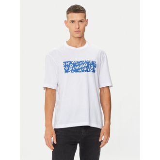 HUGO BOSS Hugo T-Shirt Nalayo 50515203 Wei&szlig; Regular Fit