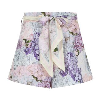 Zimmermann Dawning Flat Front Shorts - - Shorts - Damen - Mehrfarbig - M