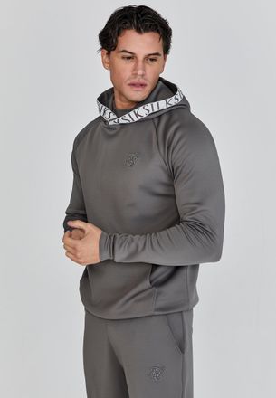 Siksilk Herren Grau Dynamische Kapuzenjacke XS