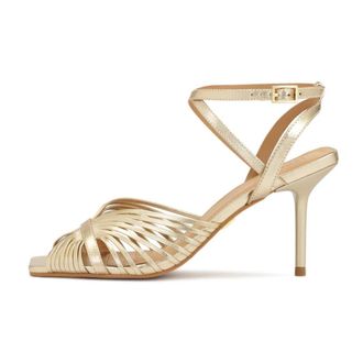 Kazar Goldene Sandalen mit feinen Riemen - - Shoes - Damen - Gelb - 38 EU