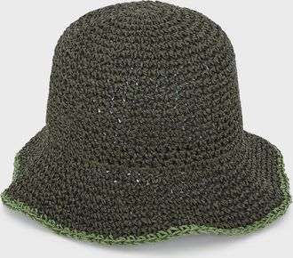 Gerard Darel Chapeau de soleil color&eacute; - Vert Kaki