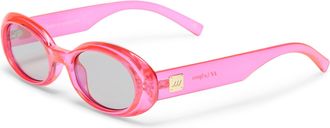 Le Specs WORK IT! HYPER PINK - Sonnenbrille für Damen und Herren Ovale Rahmenform mit hohem UV-Schutz LSP2452395