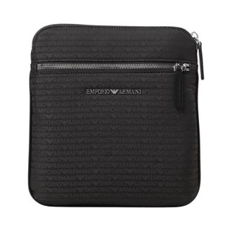 Emporio Armani Logo Crossbody Tasche Stilvolles Design - - Bags - Herren - Gr&uuml;n - ONE SIZE