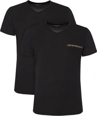 Emporio Armani T-Shirt-Set EM000392 AF10779 MC005 Schwarz Regular Fit
