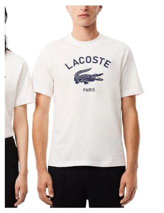 Lacoste TH2733 Camisetas Manga corta Hombre Blanco