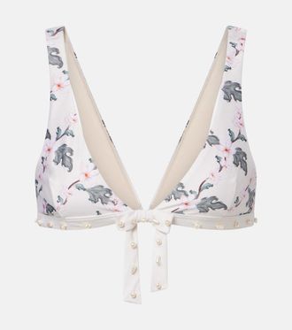 Agua Bendita Top de bikini Huerta floral
