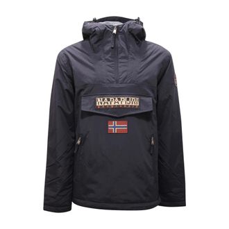 Napapijri Blaue Jacke mit Fleecefutter - - Jackets - Herren - Blau - XS