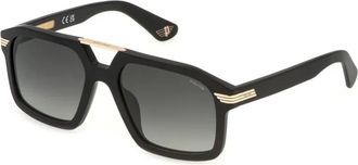 Police Matt Schwarze Sonnenbrille Forty 1 - - Accessories - unisex - Schwarzk - 56 MM