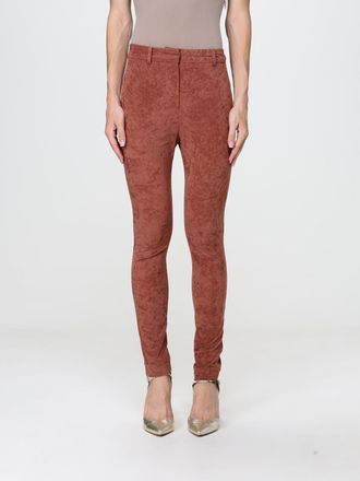 Alberta Ferretti Pantalon skinny taille haute en velours extensible