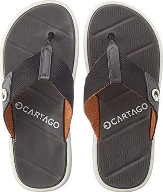 Cartago Cartago Homme 11634 Tongs, Argenté/Noir, 45.5 EU