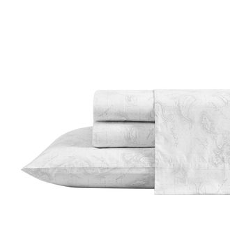 Eddie Bauer Bettwäsche-Set für King-Size-Bett, Baumwoll-Perkal-Bettwäsche-Set, frische und Coole Heimdekoration (Fish Atol, King-Size)