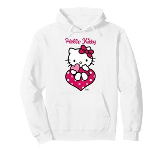 Hello Kitty Love Hearts Sweet Friendship Classic zum Valentinstag Pullover Hoodie