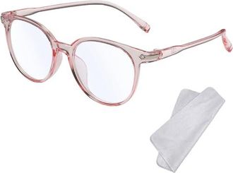 XFentech Lunettes Anti-Lumi&egrave;re Bleue - Anti-Lumi&egrave;re Bleue Monture Ronde Lunette Gaming Anti-Fatigue Lunettes de Lecture Lunettes de Jeu Verres Transparents pou