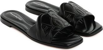 Alexander McQueen Claquettes en cuir