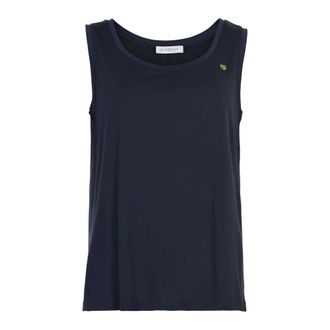 In Front IN Front - Nina Top Navy avec Coeur en Or - Femme - Tops - Bleu - Taille: 38 FR