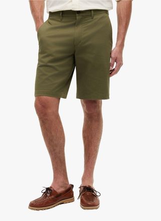 Tommy Hilfiger Bermuda chino &agrave; logo en coton m&eacute;lang&eacute;