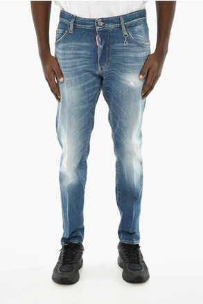 Dsquared2 Skinny Fit Vintage Effect DAN Jeans 15cm Gr&ouml;&szlig;e 52