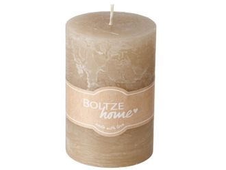 Boltze Casual Stumpenkerze beige 10cm (1 St&uuml;ck)