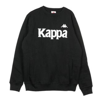 Kappa Stylischer Herren Rundhalspullover Schwarz/Grau - - Sweatshirts & Hoodies - Herren - Schwarzk - M