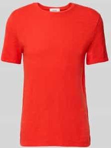 American Vintage T-Shirt mit geripptem Rundhalsausschnitt Modell BYSAPICK