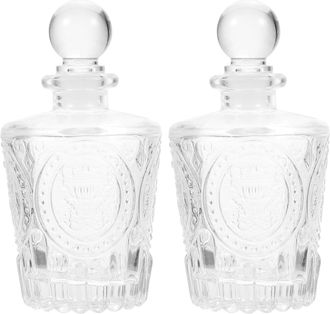 BESPORTBLE 2 St&uuml;ck 50ml Nachf&uuml;llbare Aromaflaschen aus Transparentem Glas Wiederverwendbare Diffusorflaschen f&uuml;r &Auml;therische &Ouml;le Kompakte Duftflaschen Zur Aromath