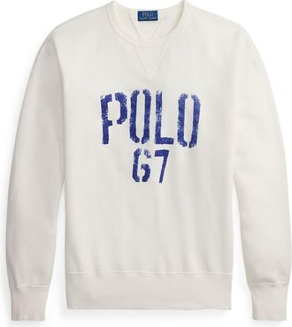 Ralph Lauren Vintage Sweatshirt mit Frontprint, Vintage Fit in