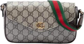 Gucci Sac bandouli&egrave;re Pre-owned en toile - Femme - Pre-owned - Beige - Taille: ONE Size