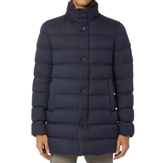 Herno Manteau Long Bleu Puffer - Homme - Vestes - Bleu - Taille: 4XL
