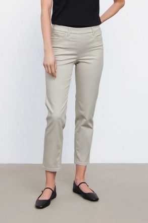 Laurie Damen vegan Hose Hannah Regular Extra Short L&auml;nge Grau Sand