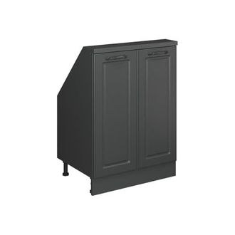 Vicco Meuble de Rangement sous Pente Rion, Anthracite Maison de Campagne/Anthracite, avec 2 Portes