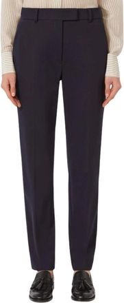 Max Mara Femme, Pantalons, Bleu, Taille: 44 FR Slim Pants