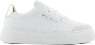 A|X Armani Exchange Low-Top Sneaker - White Leather Sneakers - Gr. 40 (EU) - in Weiß - für Damen