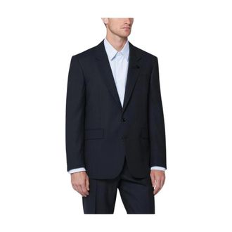 Lardini Einreihiger Wollanzugsakko - - Jackets - Herren - Blau - XL