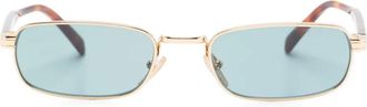 Prada lunettes de soleil &agrave; monture carr&eacute;e - Marron