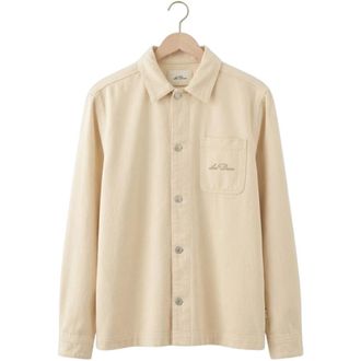 Les Deux Layton Faience Twill Overshirt - - Shirts - Herren - Beige - S