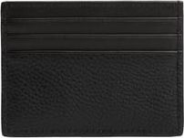 Tommy Hilfiger Kartenetui aus Leder in Schwarz
