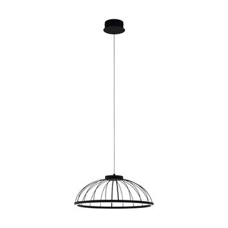 Eglo LED Pendelleuchte Bogotenillo, 1 flammige H&auml;ngelampe Vintage, H&auml;ngeleuchte aus Stahl und Kunststoff, Esstischlampe in Schwarz, Wei&szlig;, Wohnzimmerlampe h