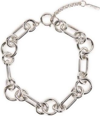 Justine Clenquet Collier choker Troy &agrave; maillons ronds et ovales