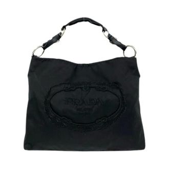 Prada Pre-owned Vintage Boston Shoulder Tote Bag - Femme - Pre-owned - Noir - Taille: ONE Size