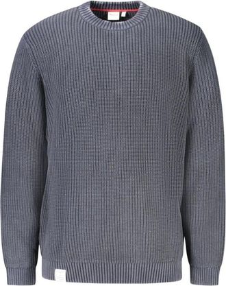 Pepe Jeans London Homme, Pulls, Bleu, Taille: 2XL Pull en Coton Bleu à Col Rond
