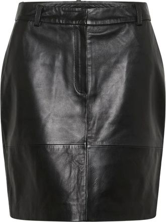 Kaffe Femme, Jupes, Noir, Taille: 40 FR Leather Skirts
