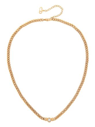 Dior collier ras-du-cou ann&eacute;es 80 serti de cristaux