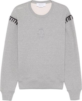 Alexander McQueen Sweatshirt mit Totenkopf - Grau
