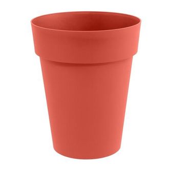 Eda Blumentopf, mittelhoch, Toskana, &Oslash; 44 cm, Volumen 50 l, &Oslash; 44 x H.53 cm, Orange