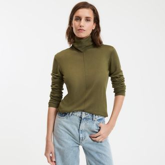 La Redoute Collections Pull Col Roul&eacute; En Fine Maille