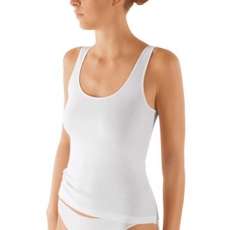 Nina Von C. 3er Pack Damen Achselhemden I Daily I Unterhemden in Champagner aus 100% Baumwolle I Damen Top mit Feinsatin I Gr. 50